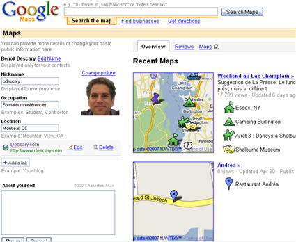 Ajoutez votre profil sur Google Maps