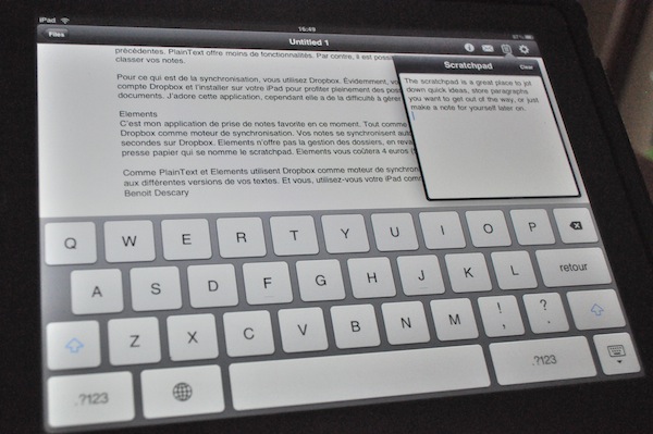 iPad: quatre outils de rédaction qui se synchronisent sur le Web
